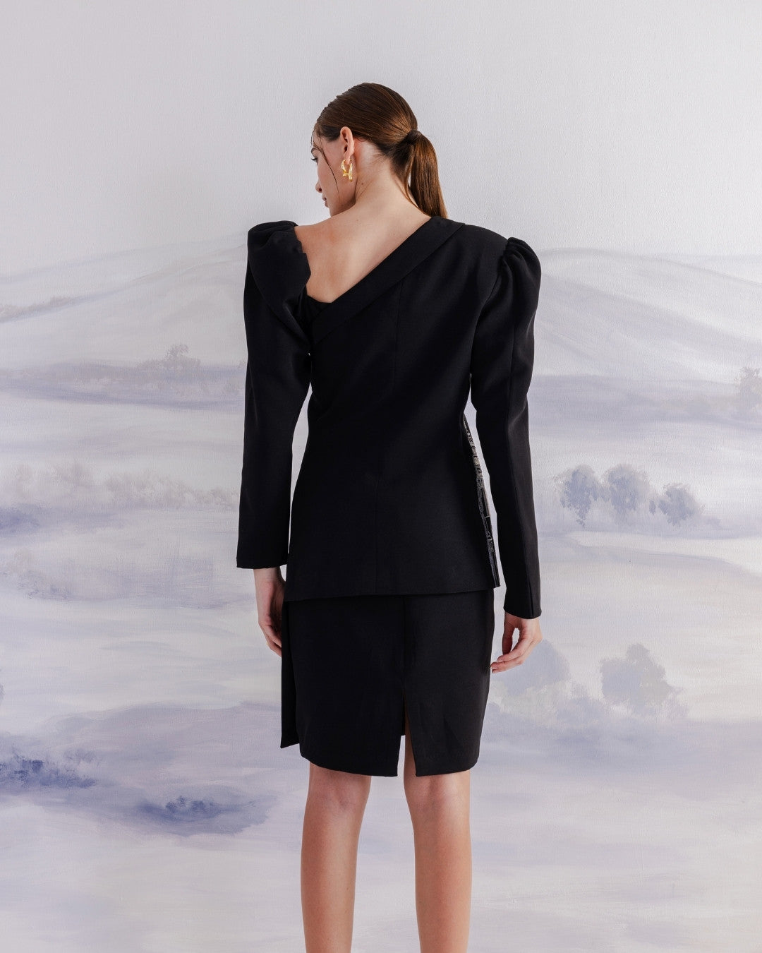 The Romanian Elegance One Shoulder Blazer – Orthodox